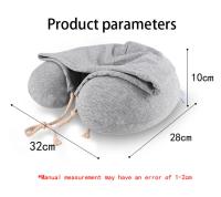 China Soft Hooded Travel Pillow for Relaxing and Comfortable Travel Round Shape 0.5-1 Kg for sale