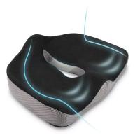 China Orthopedic Memory Foam Seat Cushion for Buttock Pain Relief Knitted and Supportive for sale
