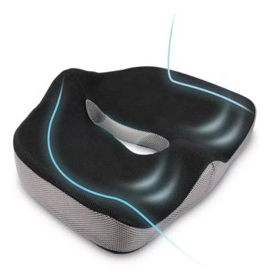 China Orthopedic Memory Foam Seat Cushion for Buttock Pain Relief Knitted and Supportive for sale