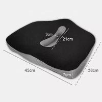 China Orthopedic Memory Foam Seat Cushion for Buttock Pain Relief Knitted and Supportive for sale