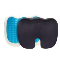 China Cooling Gel Enhanced Memory Foam Orthopedic Seat Cushion Pad for Office Chairs 2022 Removable and Washable for sale