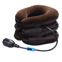 China 60 Fabric Count Inflatable Cervical Collar Traction Apparatus for Neck Pain Treatment for sale