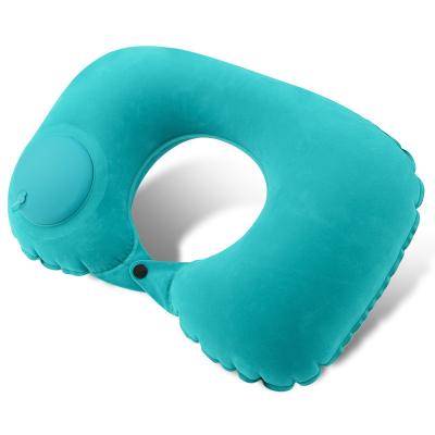 China Lightweight and Compact Inflatable U Shape Travel Pillow for Comfortable Car Rides for sale