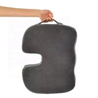 China Polyester Memory Foam Coccyx Orthopedic Cooling Gel Seat Cushion Pad for Office Chair Home Car With Hndle for sale