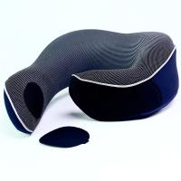 China 2023 Top Selling Travel Neck Pillow Superior Memory Foam with Magnetic Therapy Cloth for sale