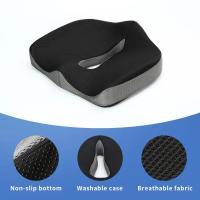 China Test Report BSCI/CE/REACH/ROHS/TUV/AOV/CTI/ISO9001 Orthopedic Memory Foam Seat Cushion for sale