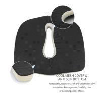 China Test Report BSCI/CE/REACH/ROHS/TUV/AOV/CTI/ISO9001 Orthopedic Memory Foam Seat Cushion for sale