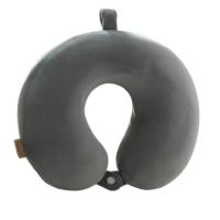 China Ultra-soft Velvet Cover Slow Rebound Memory Foam Travel Neck Pillow with Cooling for sale