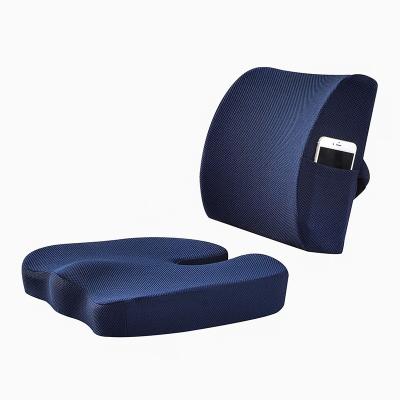 China Customized Adult Car Office Chair with Print Logo and Memory Foam Lumbar Back Cushion for sale