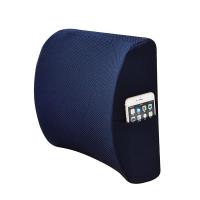 China Anti-Static Memory Foam Seat Cushion Lumbar Back Support Pillow Set for Orthopedic Chair for sale