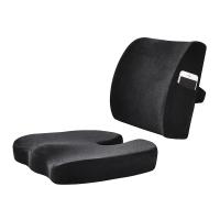 China Kitchen OBLONG Memory Foam Back Support Lumbar Cushion for Car Seat Improve Comfort for sale