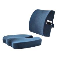 China Kitchen OBLONG Memory Foam Back Support Lumbar Cushion for Car Seat Improve Comfort for sale