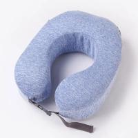 China Hot Memory Foam U-Shape Travel Neck Pillow with Solid Pattern and Custom Logo Accepted for sale