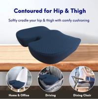 China 100% Polyester Gel and Memory Foam Seat Cushion for Car/Office/Sofa/Floor/Bench/Beach for sale