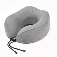 China Portable U-Shape Memory Foam Travel Neck Pillow for Airplanes Hot Ice Silk Cool Travel for sale