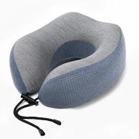China Portable U-Shape Memory Foam Travel Neck Pillow for Airplanes Hot Ice Silk Cool Travel for sale