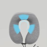 China Portable U-Shape Memory Foam Travel Neck Pillow for Airplanes Hot Ice Silk Cool Travel for sale