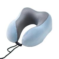 China High Comfort Portable Memory Foam Travel Neck Pillow with Customized U-shaped Design for sale
