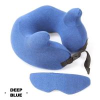 China 32 x 33 x 10.5cm Memory Foam Ergonomic Comfort Travel Neck Pillow for Customized Cover for sale