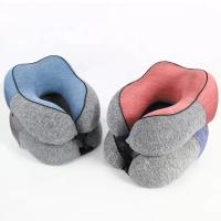 China Portable Ice Cooling Memory Foam Air Cushion Travel Neck Pillow for Ultimate Comfort for sale