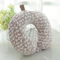 China Custom Logo Accepted 30*28cm U-shaped Memory Foam Neck Pillow for Car Airplane Travel for sale