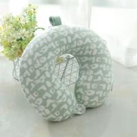 China Custom Logo Accepted 30*28cm U-shaped Memory Foam Neck Pillow for Car Airplane Travel for sale