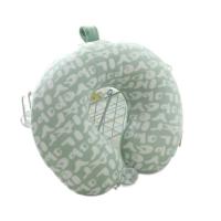 China Custom Logo Accepted 30*28cm U-shaped Memory Foam Neck Pillow for Car Airplane Travel for sale