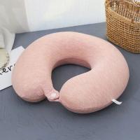 China U-Shape Customized Memory Foam Car Air Travel Neck Support Pillow with Custom Color for sale