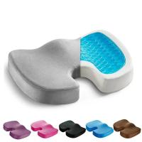 China Comfortable Knitted Coccyx Cushion With Ergonomic Design Memory Foam Gel Seat Cushion for sale