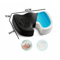 China Comfortable Knitted Coccyx Cushion With Ergonomic Design Memory Foam Gel Seat Cushion for sale