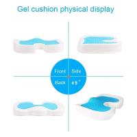 China Comfortable Knitted Coccyx Cushion With Ergonomic Design Memory Foam Gel Seat Cushion for sale