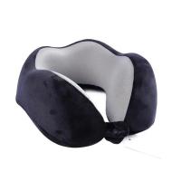 China Lightweight and Portable Memory Foam U-Shaped Travel Neck Pillow for Cervical Support for sale