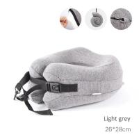 China Customized Label U Shape Memory Foam Airplane Neck Pillow for Outdoor Camping Travel for sale