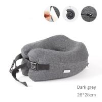 China Customized Label U Shape Memory Foam Airplane Neck Pillow for Outdoor Camping Travel for sale