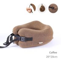 China Customized Label U Shape Memory Foam Airplane Neck Pillow for Outdoor Camping Travel for sale