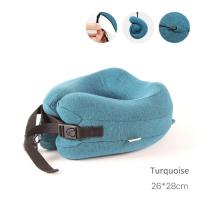 China Customized Label U Shape Memory Foam Airplane Neck Pillow for Outdoor Camping Travel for sale