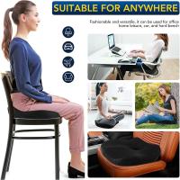 China Custom Logo Accepted Gel Memory Foam Coccyx Seat Cushion for Car and Office Chair for sale