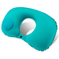 China Washable Cover Self-Inflating Travel Pillow for Comfortable Napping on the Go Knitted for sale
