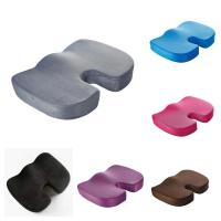 China Office Chair Pain Relief Popular Memory Foam Cushion Seat Pillow with Removable Cover for sale