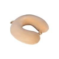 China Comfortable Breathable Cover Memory Foam Neck Pillow for Convenient Airplane Travel for sale