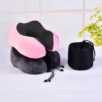 China Travel Neck Guard Nap Pillow Slow Rebound Memory U-shaped Pillow with Magnetic Fabric for sale