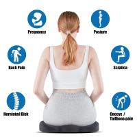 China U-Shape Design Breathable Cooling Gel Memory Foam Seat Cushion for Spine Protection for sale