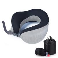 China Travel Essential Own Custom Logo Packaging U-Shaped Memory Foam Neck Pillow for Hotel for sale