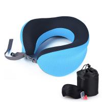 China Travel Essential Own Custom Logo Packaging U-Shaped Memory Foam Neck Pillow for Hotel for sale