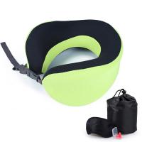 China Travel Essential Own Custom Logo Packaging U-Shaped Memory Foam Neck Pillow for Hotel for sale