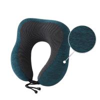 China U Shaped Neck Pillow Travel Nap Sitting Sleeping by Car Memory Foam Pillow With Hood Customized for Home for sale