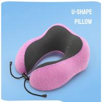 China U Shaped Neck Pillow Travel Nap Sitting Sleeping by Car Memory Foam Pillow With Hood Customized for Home for sale