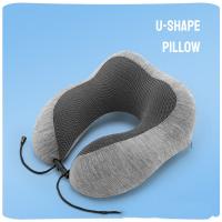 China U Shaped Neck Pillow Travel Nap Sitting Sleeping by Car Memory Foam Pillow With Hood Customized for Home for sale