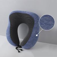 China U Shaped Neck Pillow Travel Nap Sitting Sleeping by Car Memory Foam Pillow With Hood Customized for Home for sale
