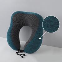 China U Shaped Neck Pillow Travel Nap Sitting Sleeping by Car Memory Foam Pillow With Hood Customized for Home for sale